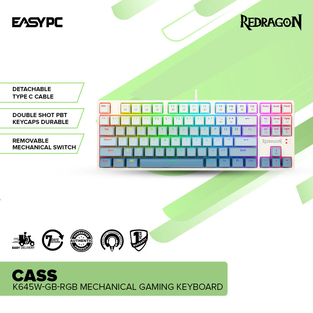 Redragon K645W-GB-RGB CASS Mechanical Gaming Keyboard – EasyPC