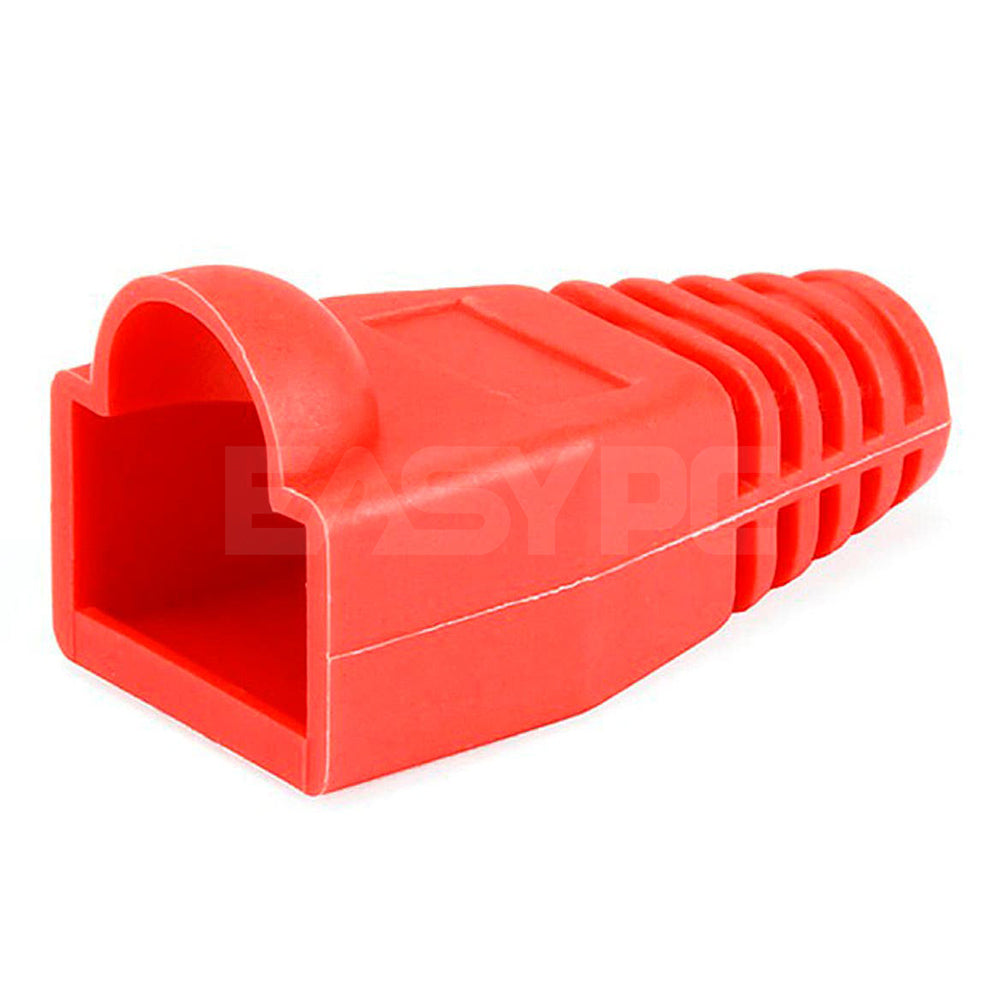 Rj45 Rubber Boots Red – EasyPC