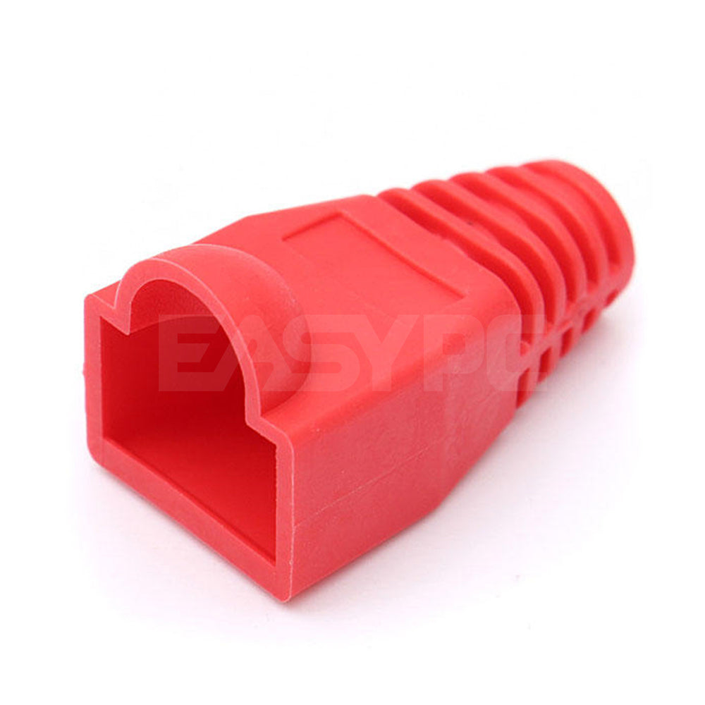 Rj45 Rubber Boots Red – EasyPC