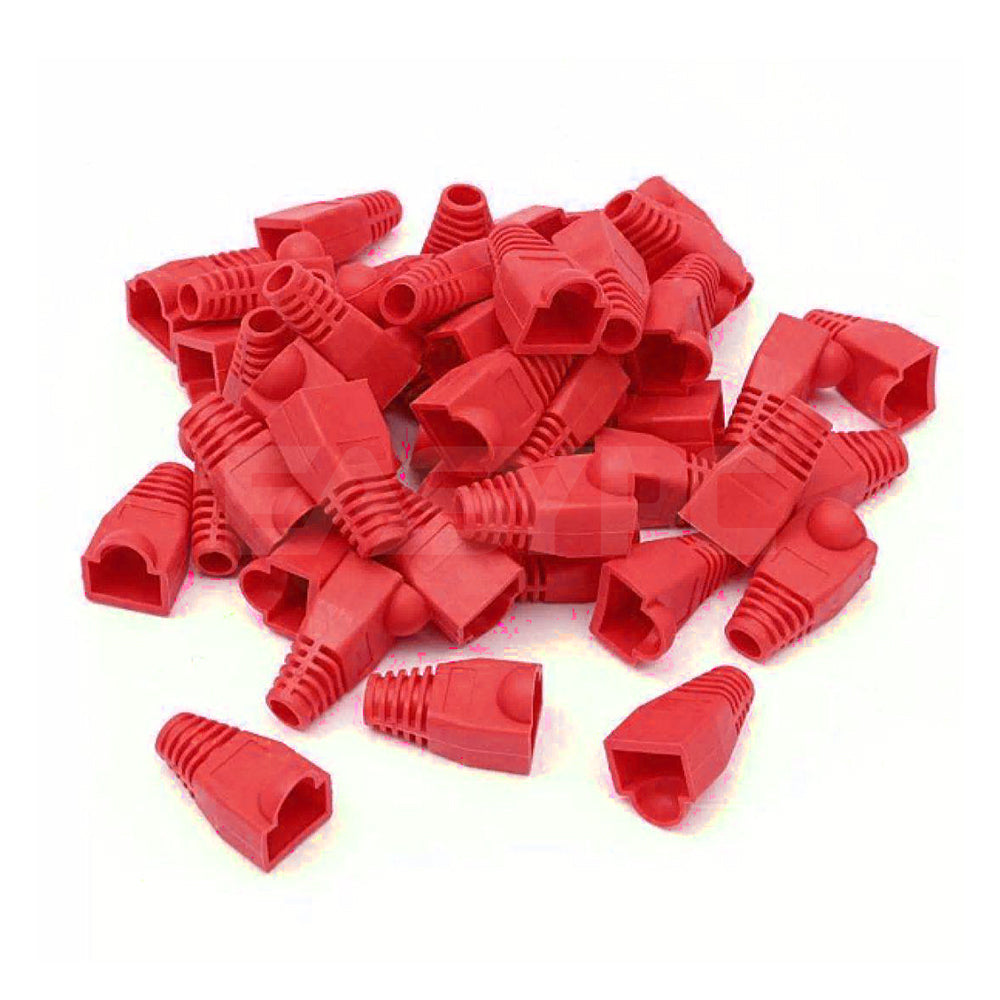 Rj45 Rubber Boots Red – EasyPC