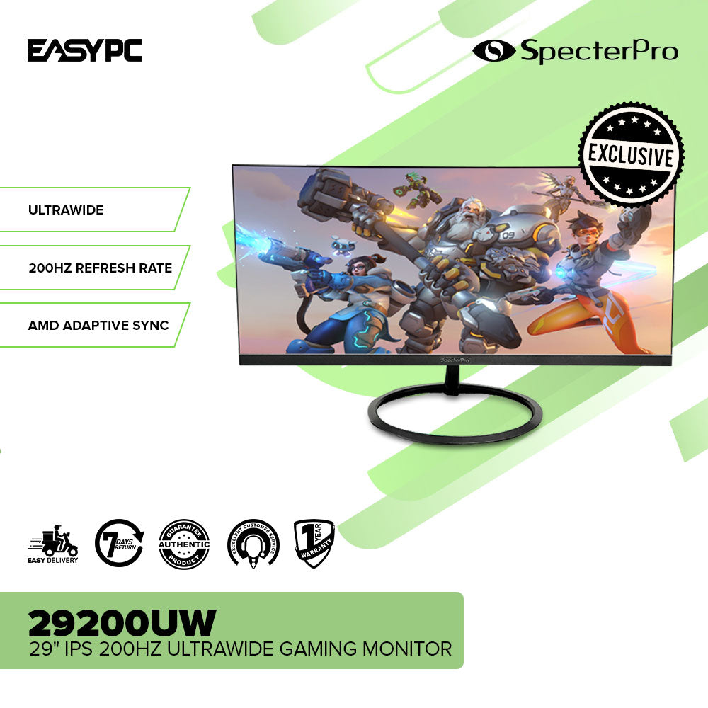 SPECTERPRO 29200UW 29" IPS 200Hz Ultrawide Gaming Monitor – EasyPC