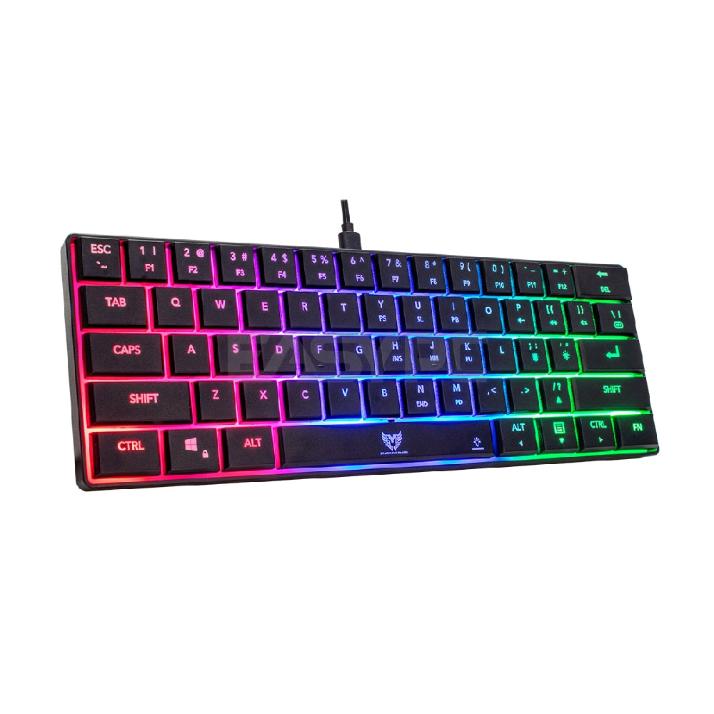 STARWAVE SW-MK06 Membrane Gaming Keyboard Rainbow Backlit 61 Keys – EasyPC