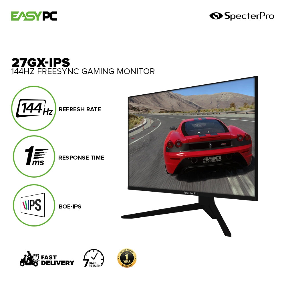 SpecterPro 27GX IPS 27 " Gaming Monitor 144hz – EasyPC