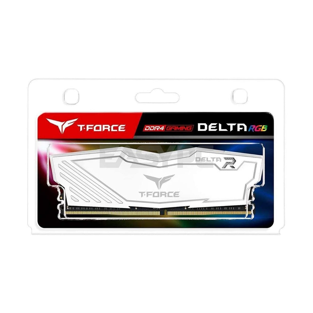 Team Elite TForce Delta 16gb 1x16 3200mhz Ddr4 RGB Memory White – EasyPC