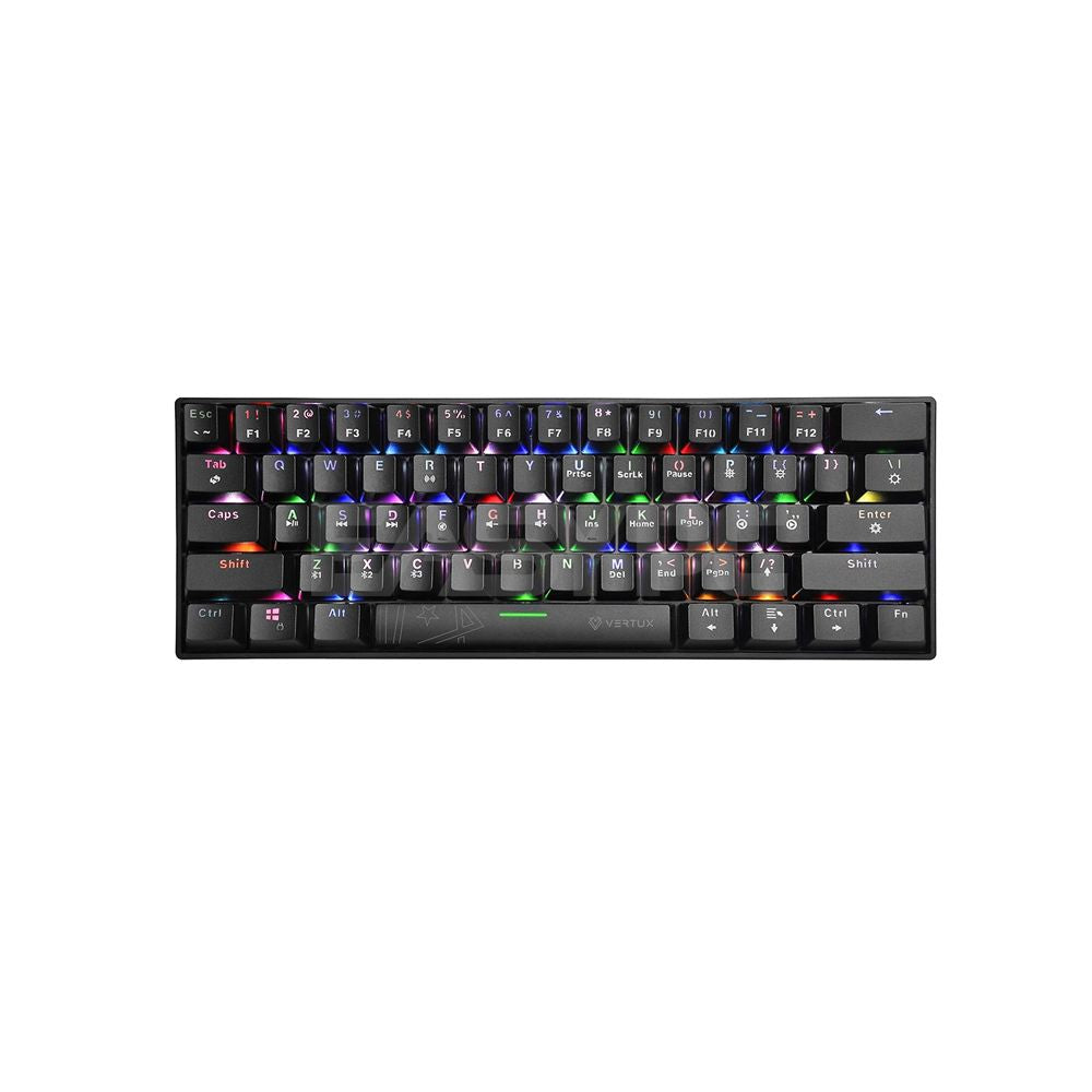 Vertux Vertu Pro Wired/Wireless Multi-device RGB TKL Blue Switch Anti ...